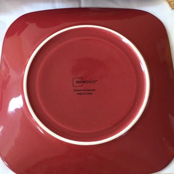 Mainstays | Dining | Dishes Square Redrustic Color Mainstays Retired ...